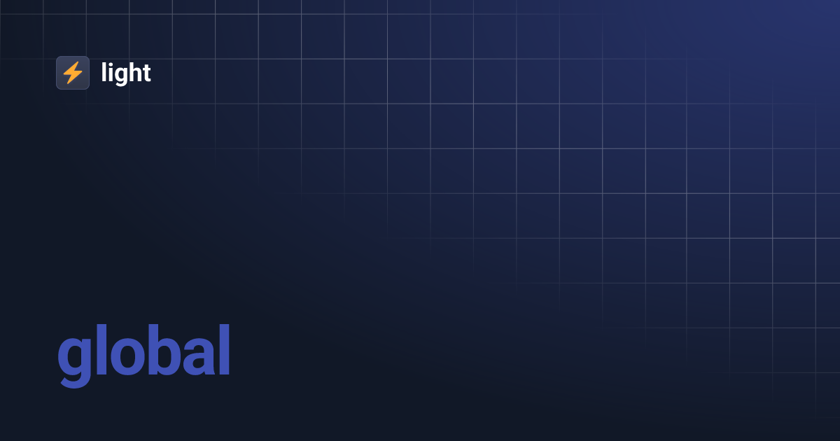 global | light